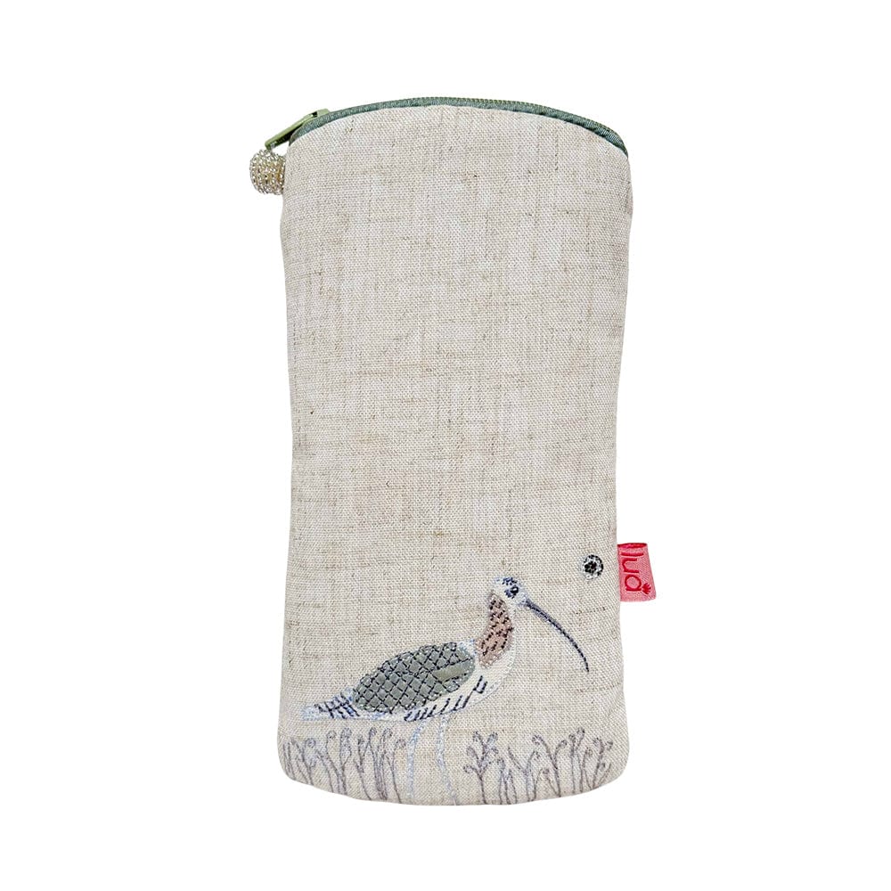Lua Curlew Glasses Purse in Natural Linen. – luscious scarves