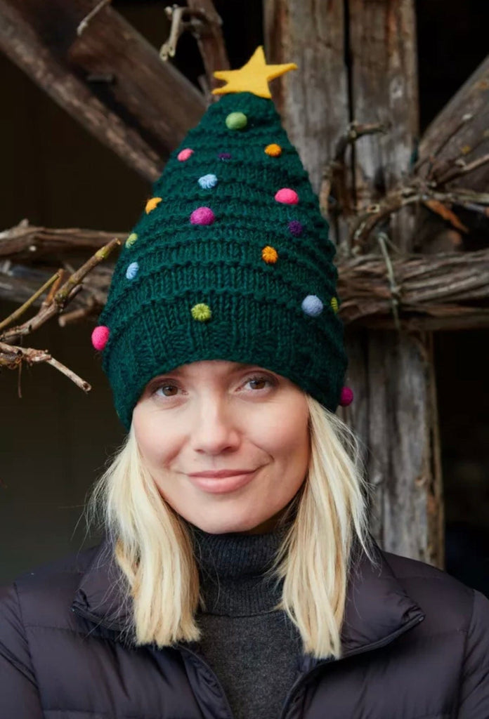 Pachamama Christmas Tree Hat, Fair trade Unisex – luscious scarves